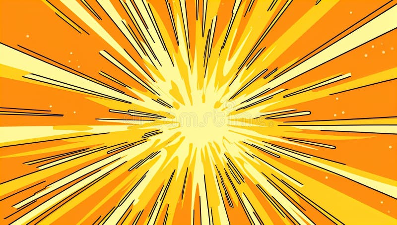 An Explosion in Anime Style. Stock Illustration - Illustration of leaf ...