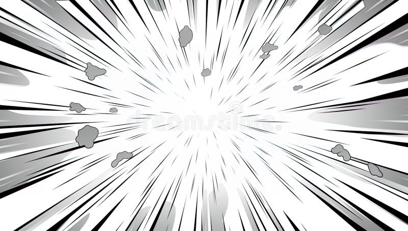 An Explosion in Anime Style. Stock Illustration - Illustration of ...