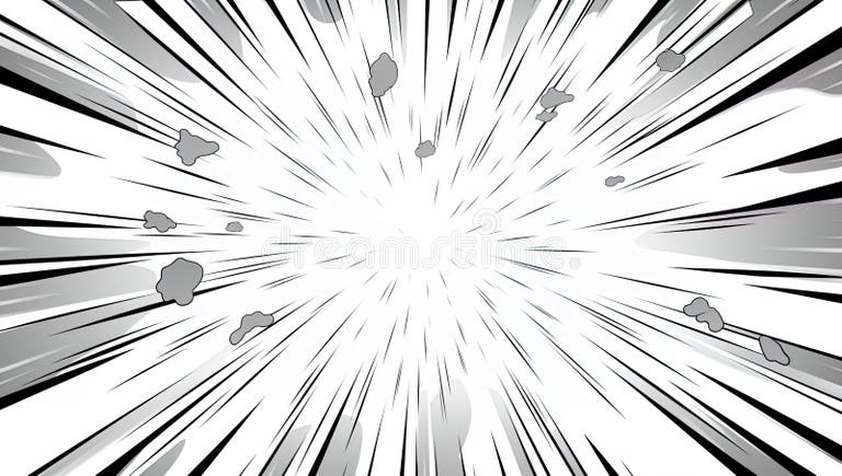 An Explosion in Anime Style. Stock Illustration - Illustration of ...