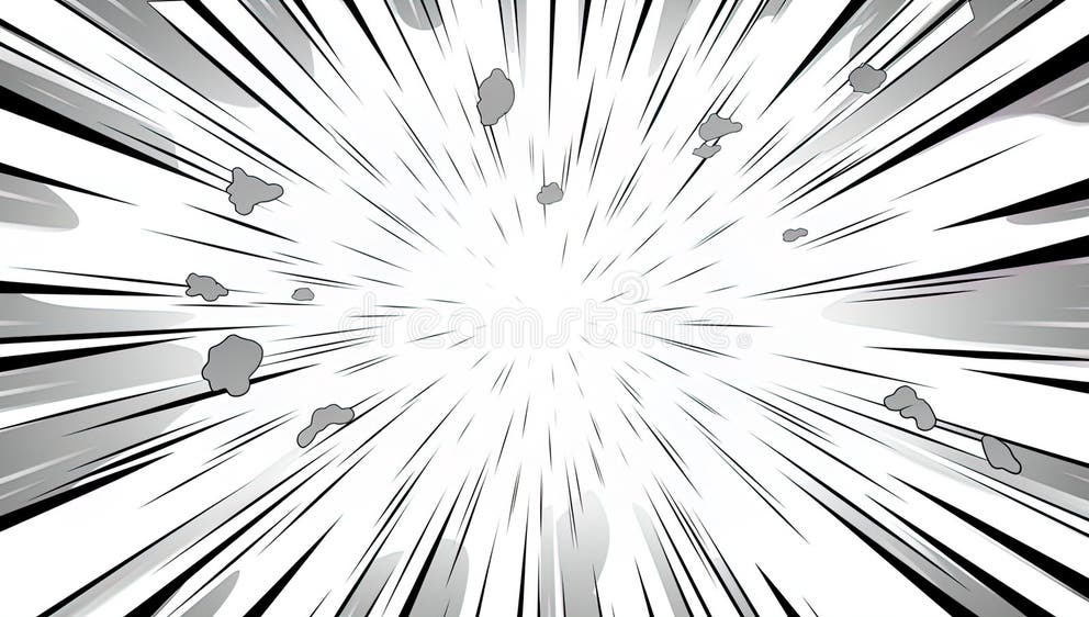 An Explosion in Anime Style. Stock Illustration - Illustration of ...