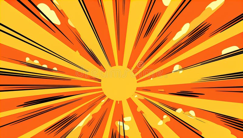 An Explosion in Anime Style. Stock Illustration - Illustration of ...