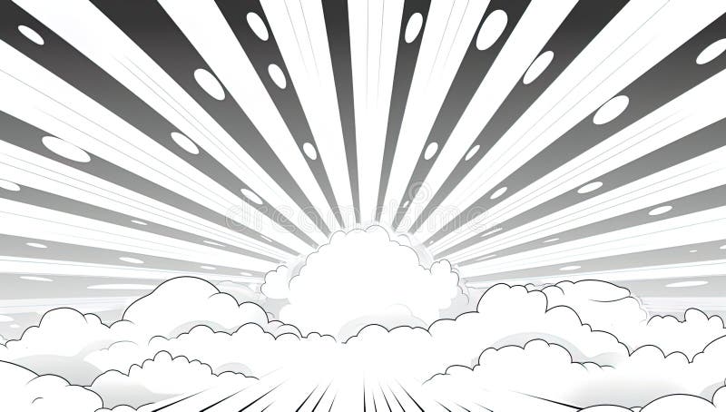 An Explosion in Anime Style. Stock Illustration - Illustration of ...