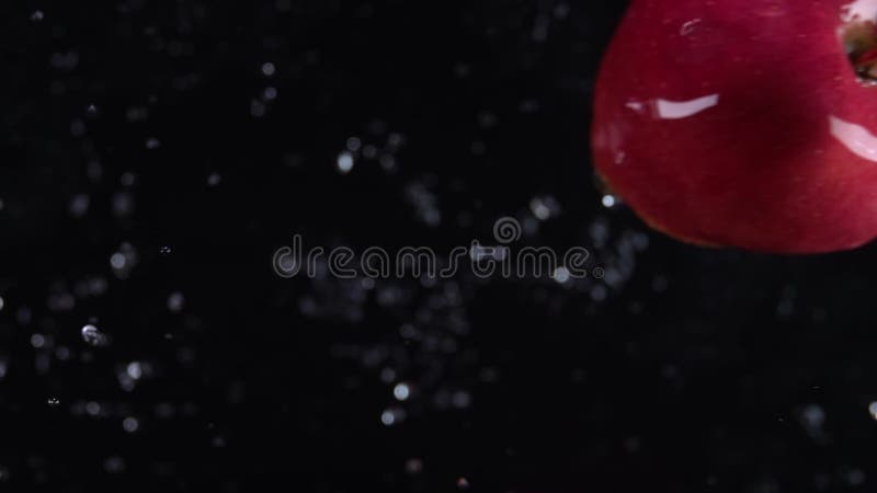 Explosion of Apples with Water. Slow Motion 250 Fps Stock Footage ...