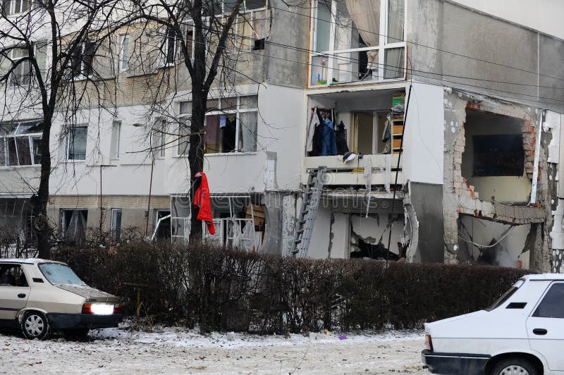 Explosion in Bacau, Romania Editorial Photography - Image of fireball ...