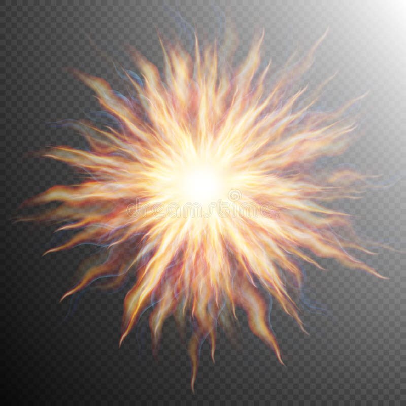 Explosion, Big Bang, Fire Burst. EPS 10 Stock Vector - Illustration of ...