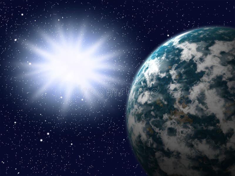 Explosion of the big star stock illustration. Illustration of emergence ...