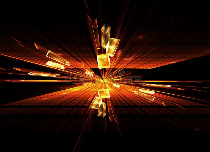 Explosion of light, blast stock illustration. Illustration of burst ...