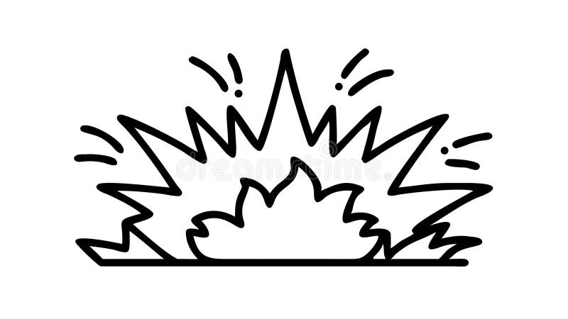 Explosion Blast Energy Burst Impact Force Dynamic Event, Vector Design ...