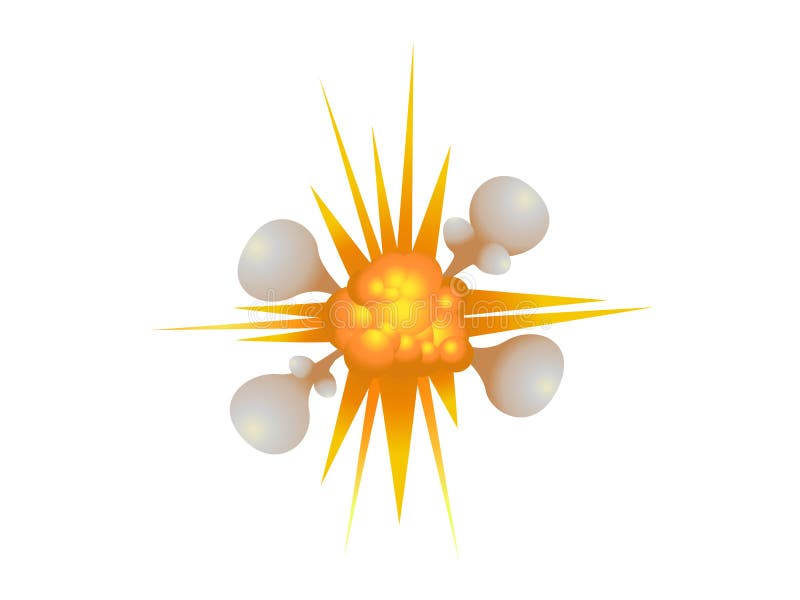Explosion, Blast Symbol Element Vector Illustration Stock Vector ...