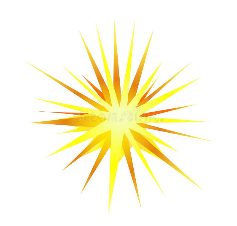 Explosion, Blast Symbol Element Vector Illustration Stock Vector ...