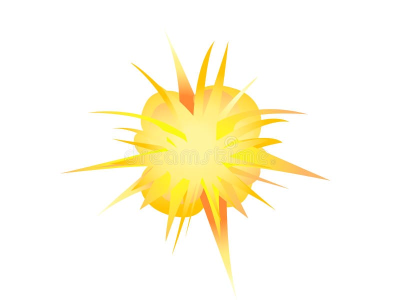 Explosion, Blast Symbol Element Vector Illustration Stock Vector ...
