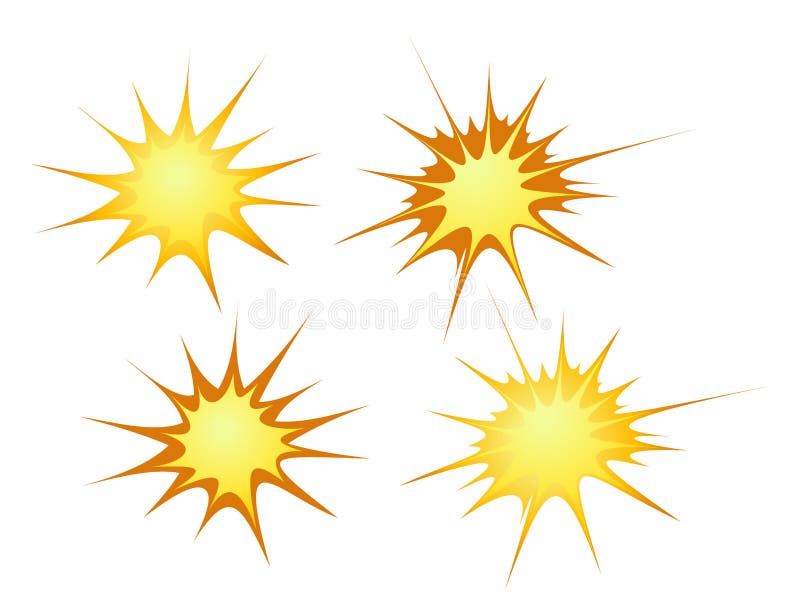 Explosion, Blast Symbol Element Vector Illustration Stock Vector ...