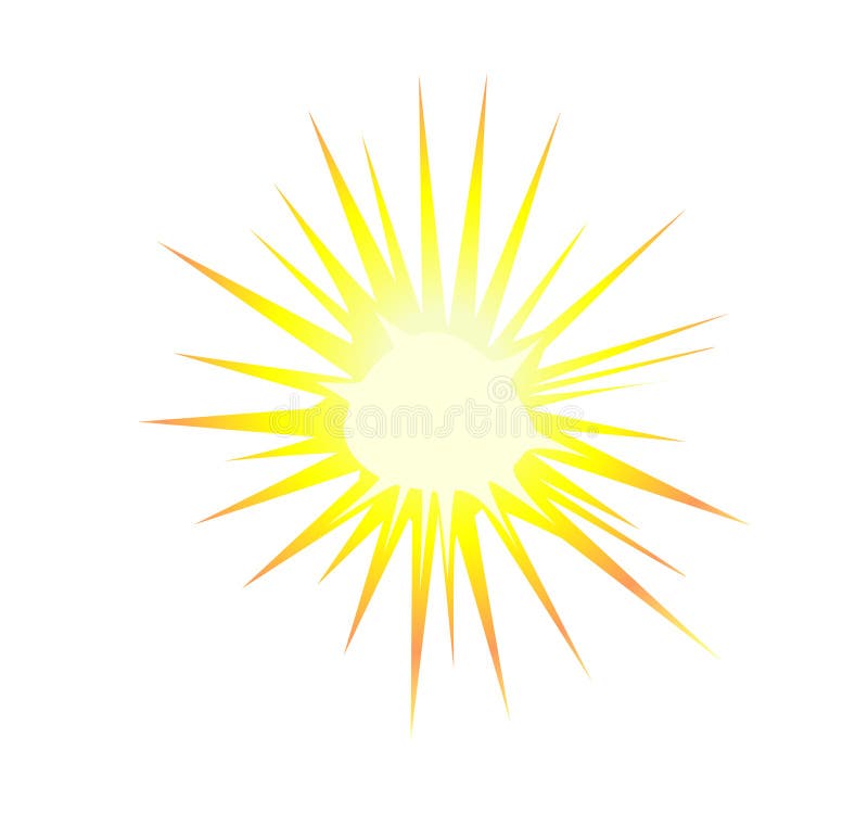 Explosion, Blast Symbol Element Vector Illustration Stock Vector ...
