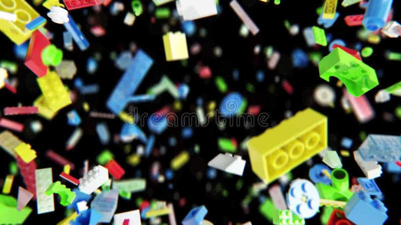 Explosion of Blocks for Children Stock Video - Video of imagination ...