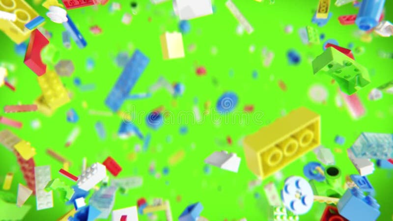 Explosion of Blocks for Children Stock Video - Video of exploding ...