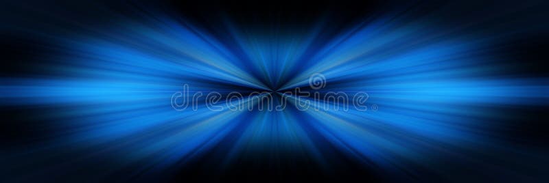 Explosion of Blue Light on a Black Background Stock Illustration ...