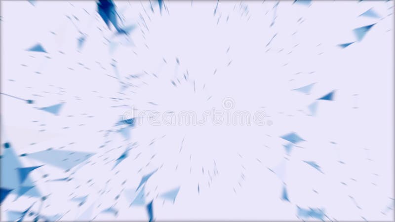 Explosion of Blue Particles on the White Background. Stock Illustration ...