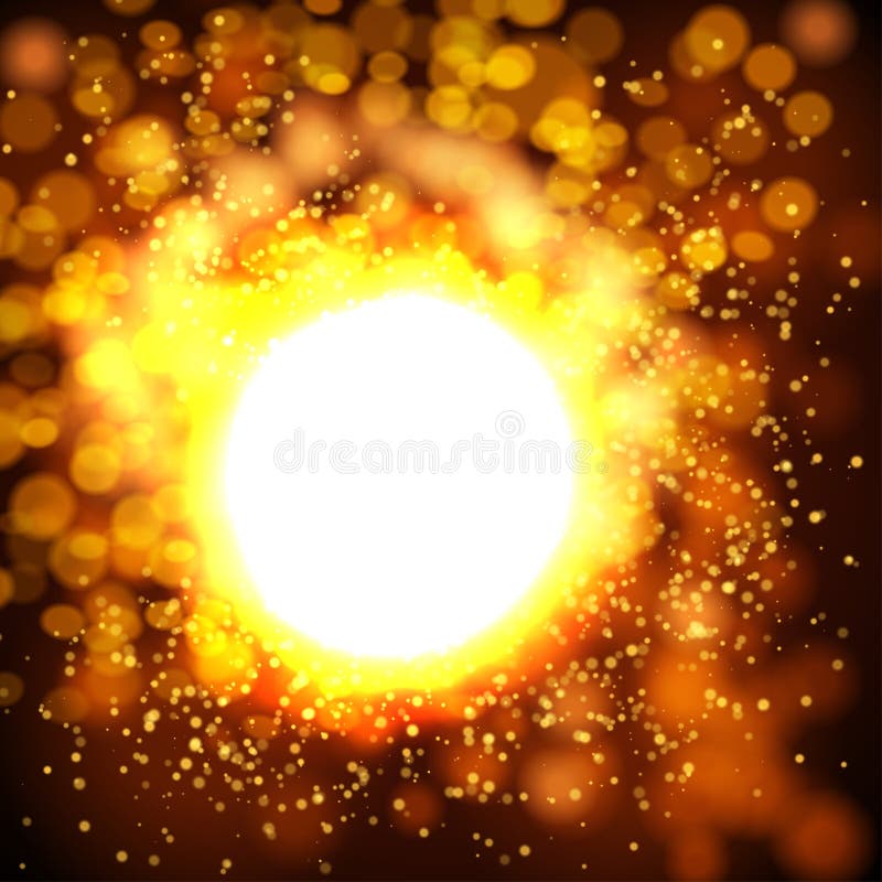 Explosion Bokeh Gold Background . Stock Vector - Illustration of color ...