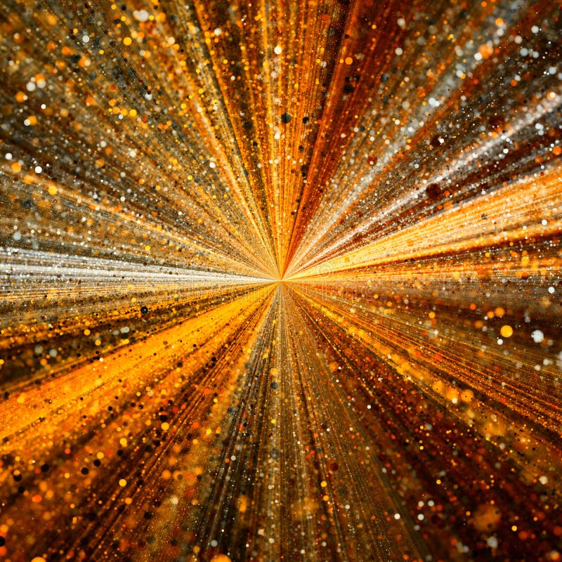 Explosion of Bokehs and Colored Lines Stock Illustration - Illustration ...