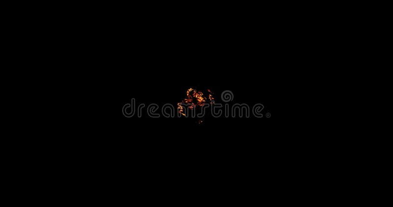 Explosion Bomb Fire, Black Screen Smoke Effect, Animation 4k Stock ...
