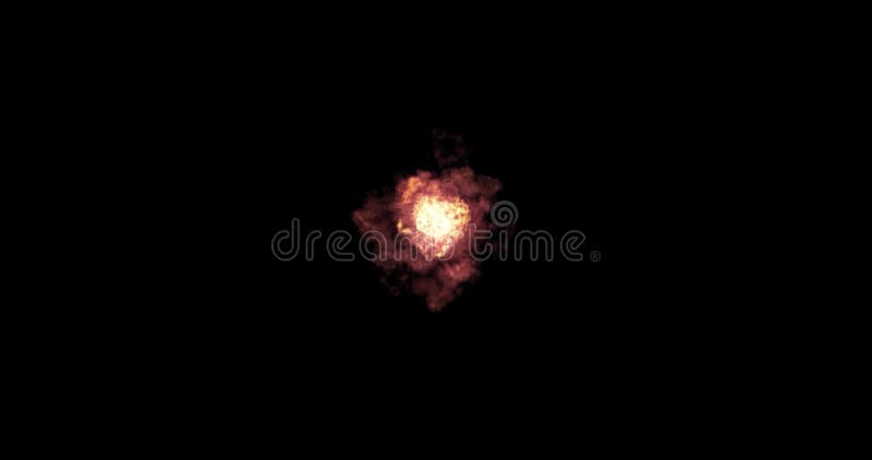 Explosion Bomb Fire, Black Screen Smoke Effect, Animation 4k Stock ...