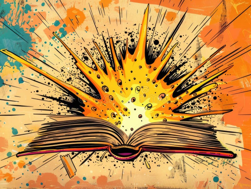 Explosion Book stock image. Image of vibrant, generated - 367188909