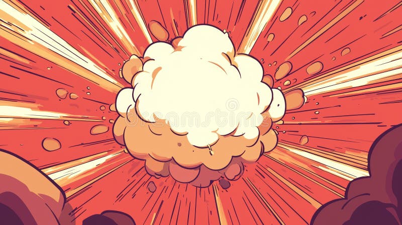 An Explosion Boom Graphic Design Comic with Wording and Text Style ...