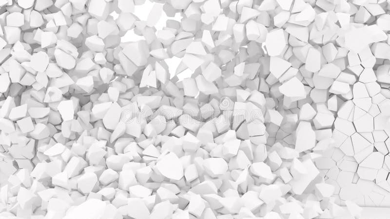 Explosion Break Fracture White Wall Stock Video - Video of debris ...