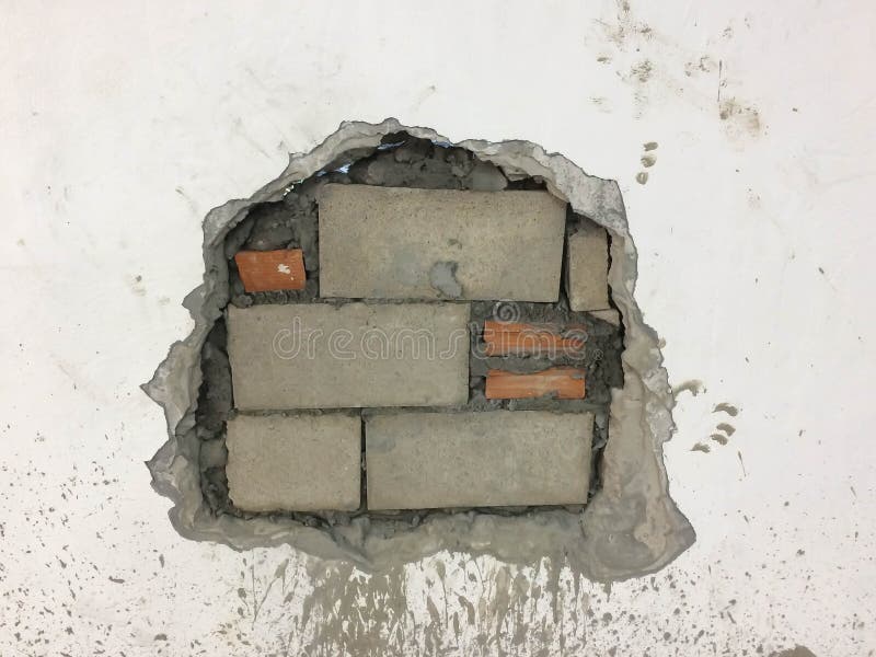 Explosion of a wall stock photo. Image of danger, explosion - 35056520