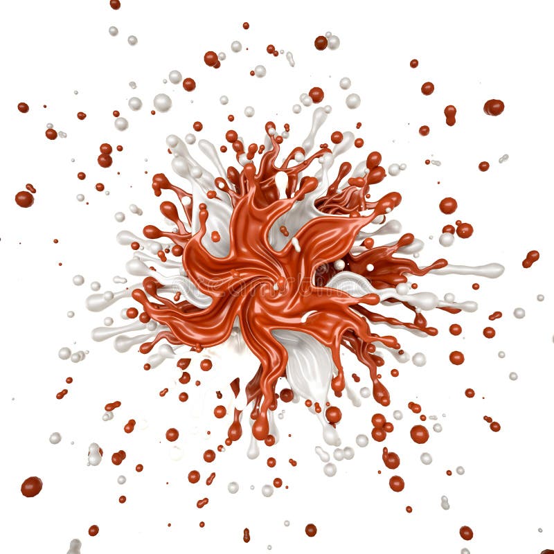Milk Explosion. Splash. 3d Illustration, 3d Rendering Stock ...