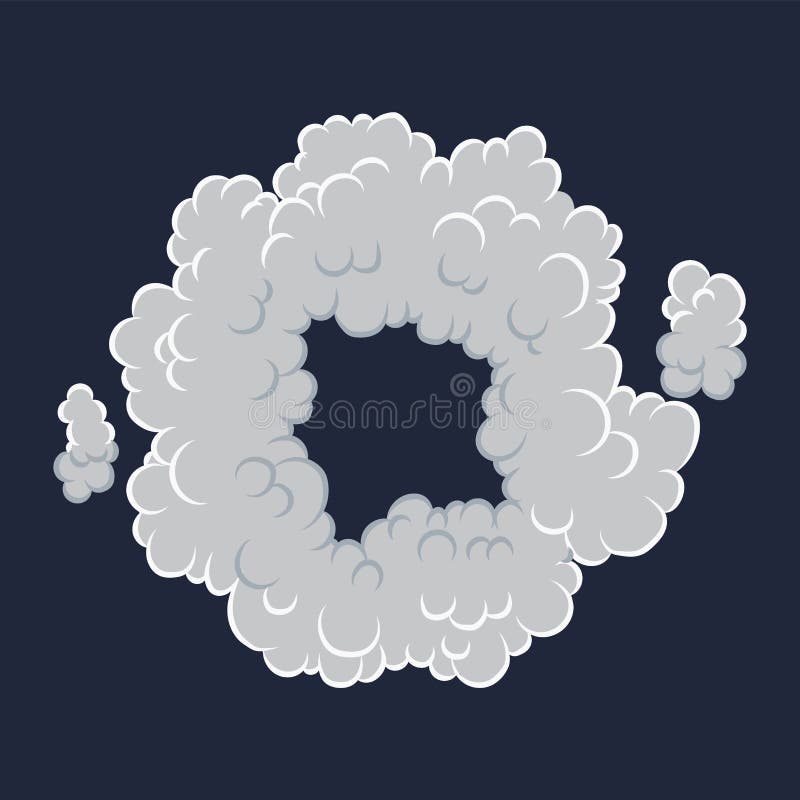 Explosion. Cartoon Bomb Explode Effect with Smoke Effect. Comic Boom ...