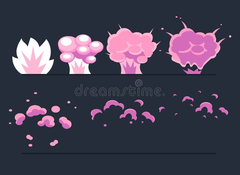 Explosion, Cartoon Explode Effect Animation Stock Vector - Illustration ...