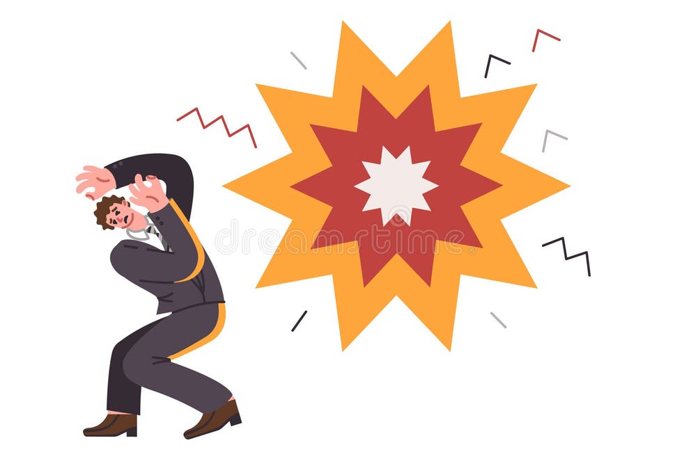 Explosion Causes Panic in Man Trying To Evade and Avoid Becoming Victim ...