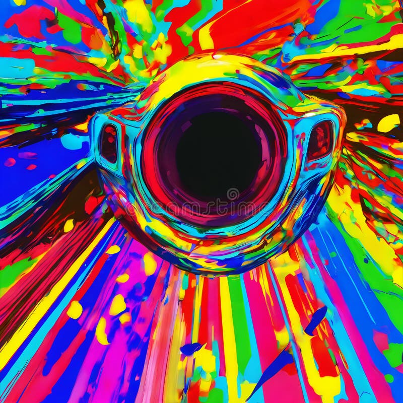 Explosion of Chromatic Abundance in a Psychedelic Spin Art Camera ...