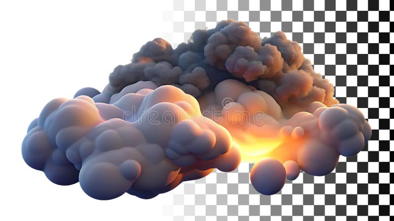 Explosion Cloud, Dynamic Burst Effect Png Transparent Image Generative ...