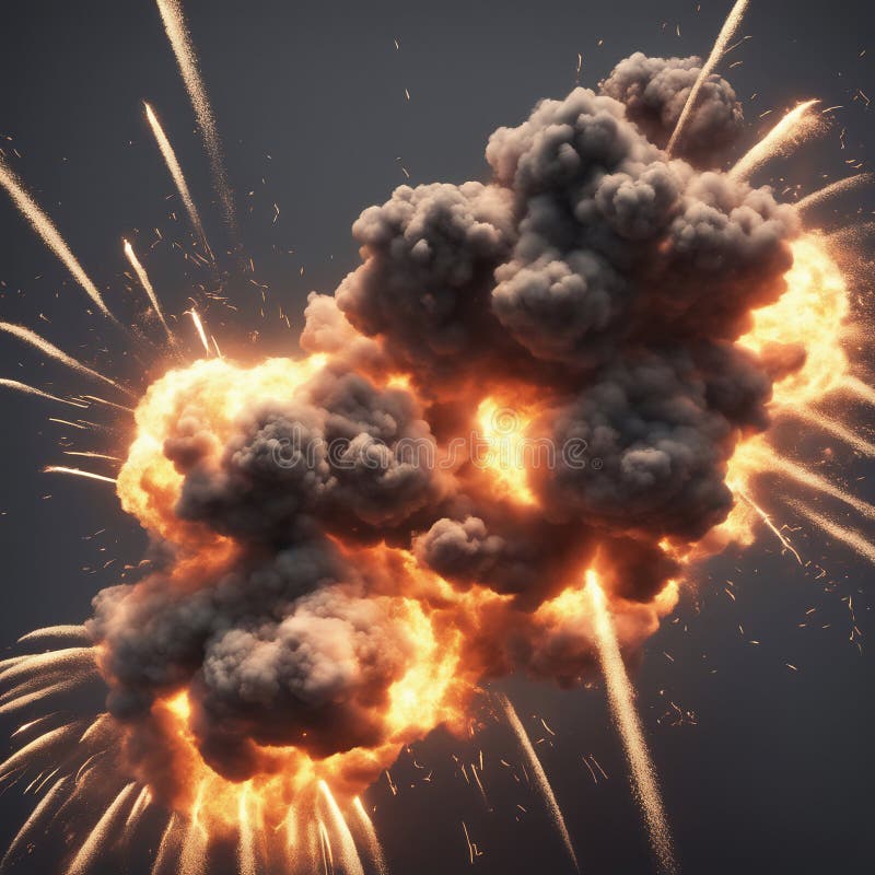 Explosion Cloud, Explosion Effect, Realistic Explosion Boom, Realistic ...