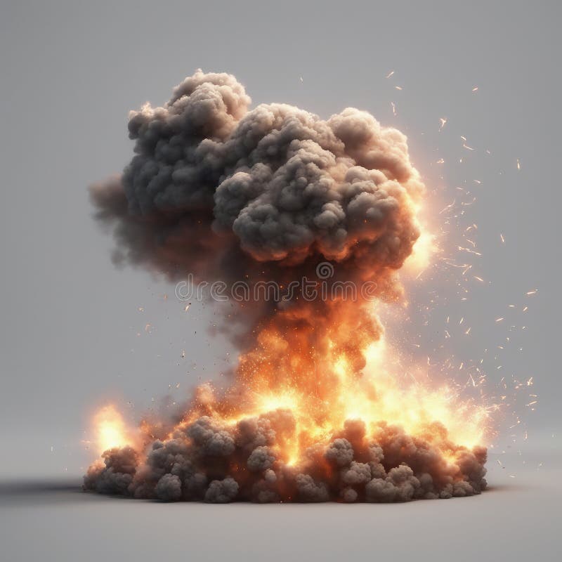 Explosion Cloud, Explosion Effect, Realistic Explosion Boom, Realistic ...