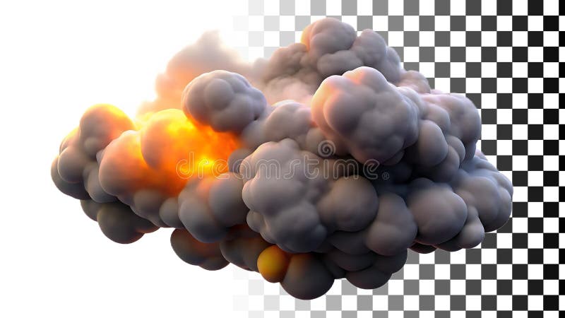 Explosion Cloud, Fire Burst, Dynamic Effect, Smoke, Danger, Impact Png ...