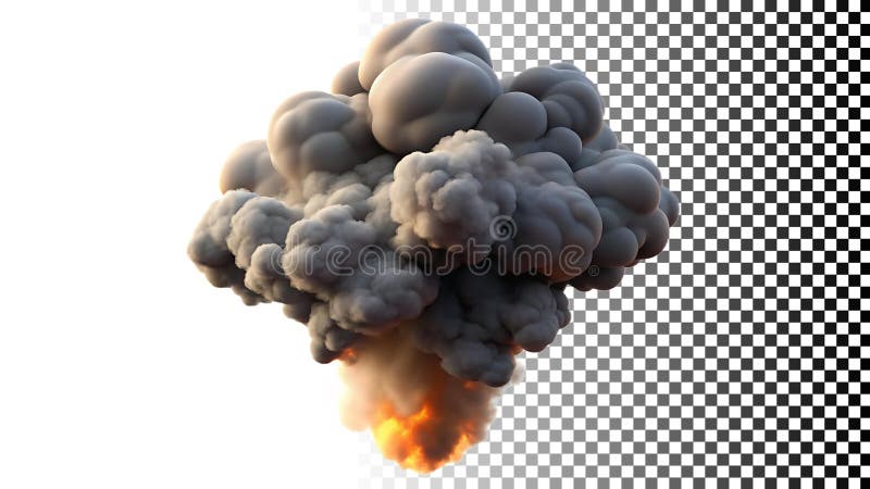 Explosion Cloud Icon, Burst Effect, Dynamic Blast, Smoke Cloud, Boom ...