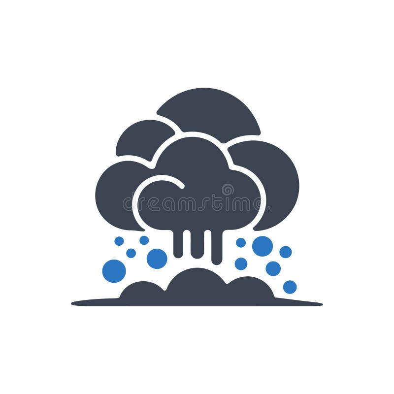 Explosion Cloud Icon stock vector. Illustration of blast - 376289903