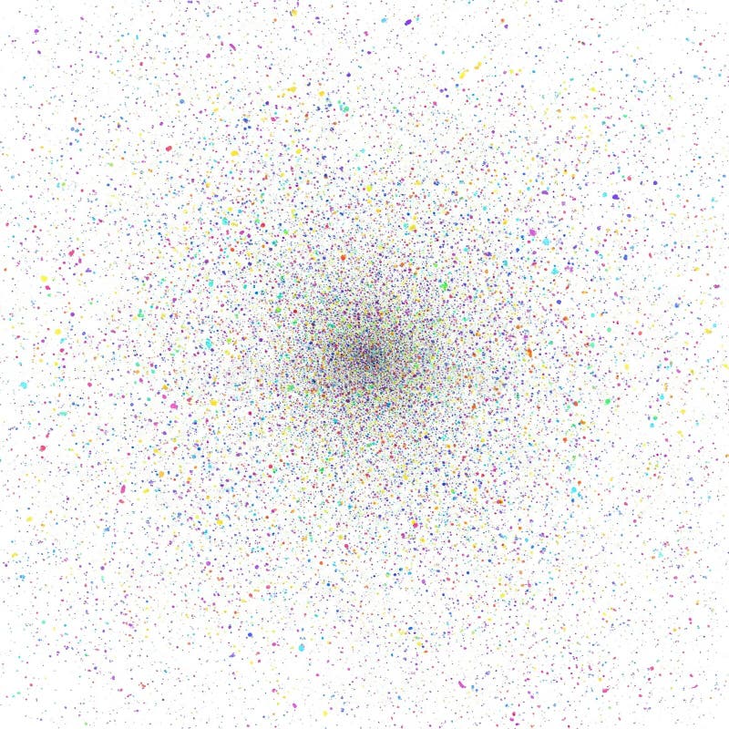 An Explosion of Color from the Center, Carried Away To Infinity. Stock ...