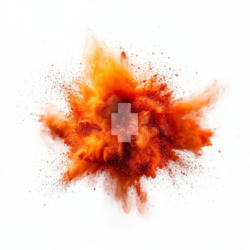 Explosion of Colored Particles on a White Background. Vector ...