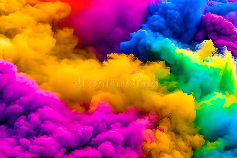 Explosion of Colored Powder Abstract Colored Background. Multicolor ...