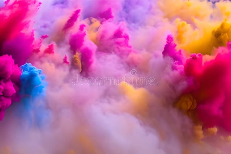 Explosion of Colored Powder Abstract Colored Background. Multicolor ...