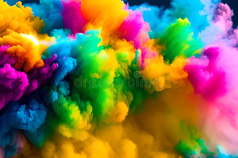 Explosion of Colored Powder Abstract Colored Background. Multicolor ...
