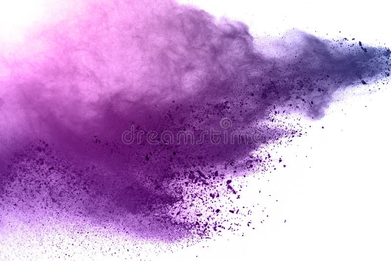 Pink Dust Particles Splash on Black Background.Pink Powder Splash Stock ...
