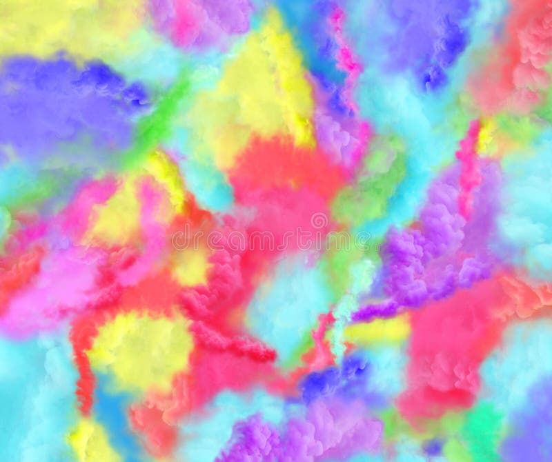 Explosion of Colored Smoke Background. Colorful Rainbow Smoke Swirling ...