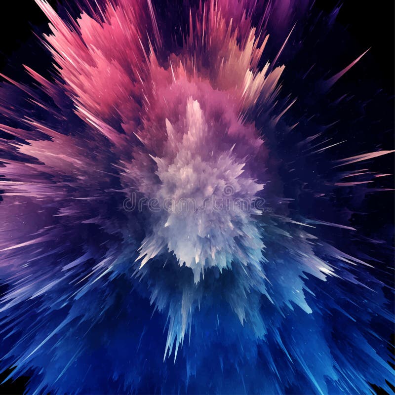 Explosion Colorful Glitch-02 Stock Vector - Illustration of backdrop ...