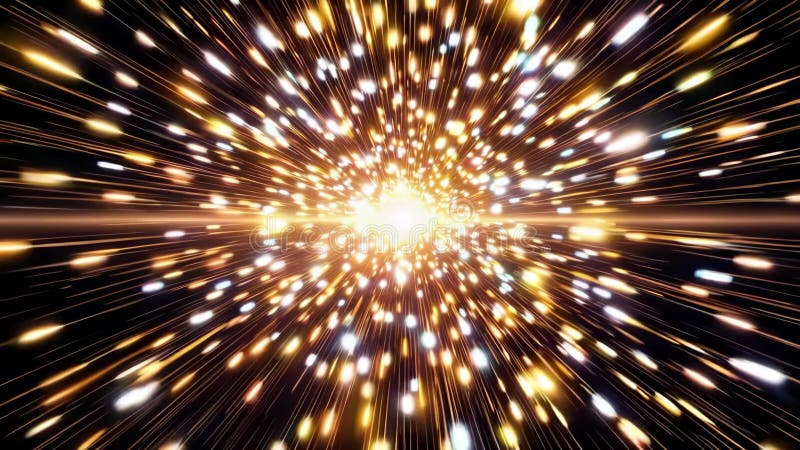 Explosion of Colorful Lights in Space, Cosmic Burst. Science and ...