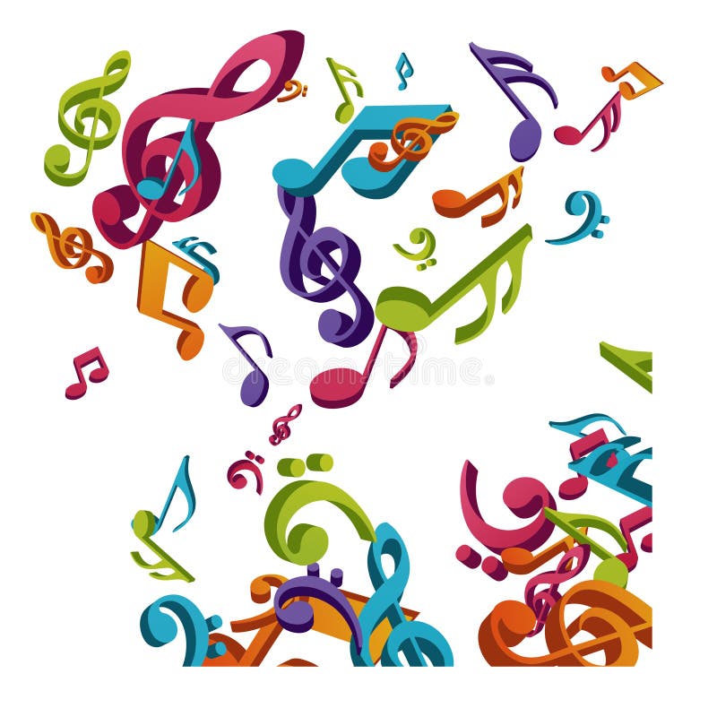 Music Notes Explosion Stock Illustrations – 202 Music Notes Explosion ...